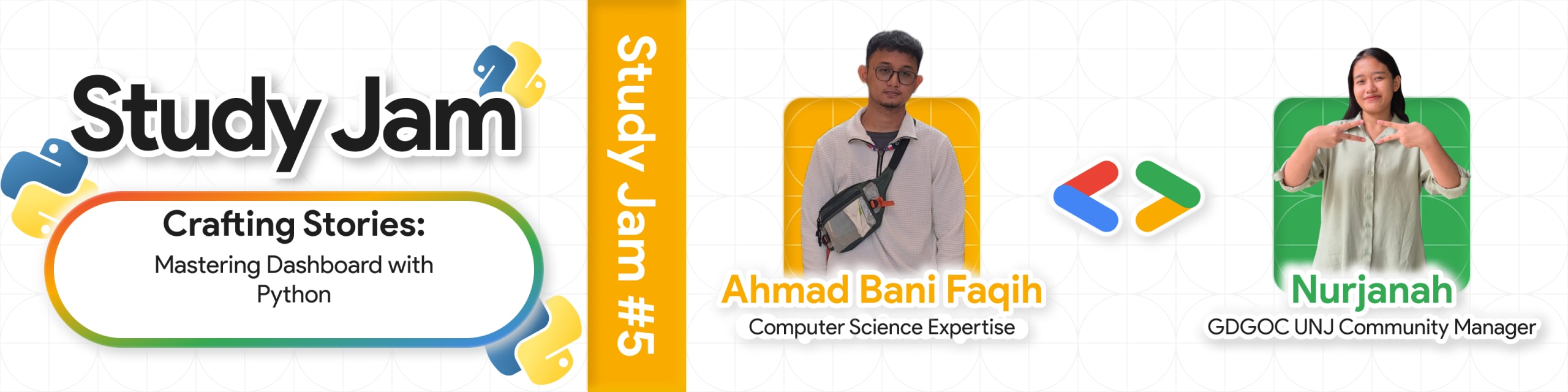 See Study Jam #5: Crafting Stories – Mastering Dashboard with Python at Google Developer Groups ...